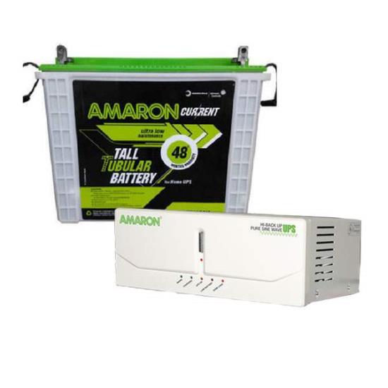 Amaron Home 880VA UPS CRTT165 165AH Battery Combo